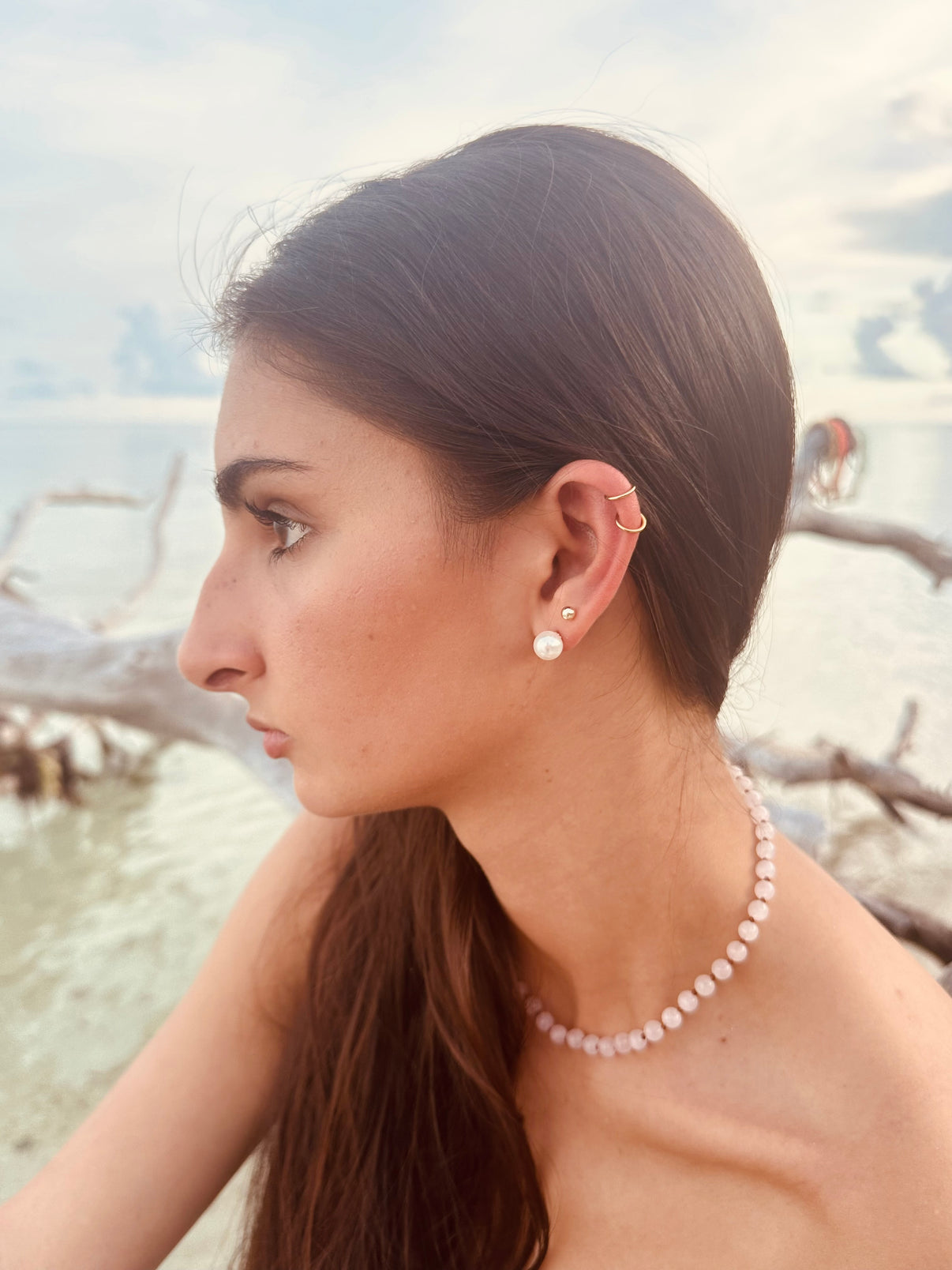 Pure Gemstone + Natural Rose Quartz || Beaded Necklace – CanyonLeaf